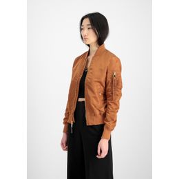 Damen Bomberjacke "MA-1 VF Light W", braun, Gr. XS, Alpha Industries, Obermaterial: 100% Nylon, Futter: 100% Nylon, Jacken