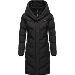 Ragwear Damen Steppmantel "Natalka Melange", schwarz, Gr. XXL, Au&szlig;enmaterial: 100% Polyester. Innenfutter: 100% Polyester. Wattierung: 100%