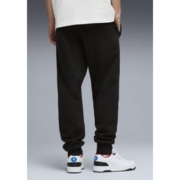 Puma Herren Trainingshose "BMW MMS ESS PANTS FLEECE", schwarz, Gr. L, bedruckt, Fleece, Obermaterial: 68% Baumwolle, 32% Polyester, Hosen, aus