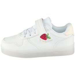 Champion Damen Sneaker "GLW G PS", Gr. 30wht, natl, Synthetik, Schuhe, mit cooler Blinkfunktion