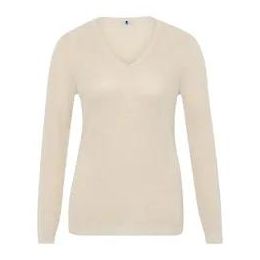 V-Pullover Anna Aura beige, 48