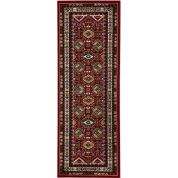 L&auml;ufer OTTO HOME, B:90cm H:7mm L:250cm, rot, Kunstfaser, Flur, Teppiche, "Diantha", Orient-Optik, mit Bord&uuml;re, L&auml;ufer, Br&uuml;cke, Kurzflor, elegant