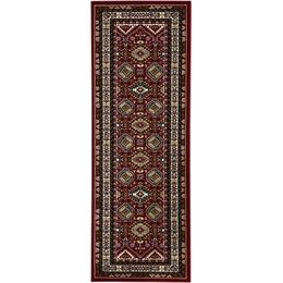 L&auml;ufer OTTO HOME, B:70cm H:7mm L:230cm, rot, Kunstfaser, Flur, Teppiche, "Diantha", Orient-Optik, mit Bord&uuml;re, L&auml;ufer, Br&uuml;cke, Kurzflor, elegant