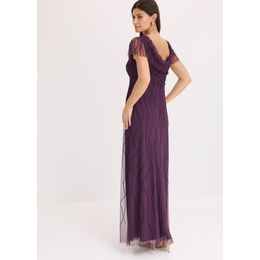 bonprix Damen Maxikleid, lila, festlich, Gr. 42, Obermaterial: 100% Polyester. Futter: 100% Polyester, Kleider, f&uuml;r Abiball, Festtage und Hochzeiten,