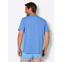 King&acute;S Club KINGS CLUB Herren Unterziehshirt, Gr. 6marine, mittelblau, bordeaux, 100% Baumwolle, Meliert:96% Baumwolle, 4% Polyester, Unterhemden