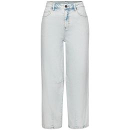 Buffalo Damen Ankle-Jeans "in modischem Barrel-Stil"light blau washed, Gr. 38, Denim/Jeans, Obermaterial: 92% Baumwolle, 6% Polyester, 2% Elasthan,