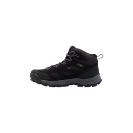 Jack Wolfskin Kinder Wanderschuh "VOJO TOUR TEXAPORE MID K", Gr. 29, schwarz, Leder, Textil, Schuhe, wasserdicht, Trekkingschuh