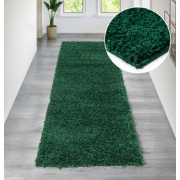Hochflor-Teppich OTTO HOME, B:67cm H:45mm L:230cm, gr&uuml;n, Kunstfaser, Teppiche, "Viva Shaggy, in Standard- und Premium-Qualit&auml;t, 30 mm oder 45 mm