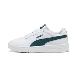 Puma M&auml;dchen Sneaker "COURT CLASSIC CLEAN JR", Gr. 35,5Puma wei&szlig;, gr&uuml;n terrain, Synthetik, Schuhe, f&uuml;r Streetwear und Sportmode, angenehmes
