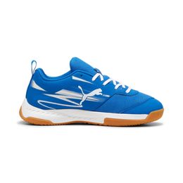 Puma M&auml;dchen Hallenschuh "VARION II JR", Gr. 34, blau, Synthetik, Schuhe, mit rutschhemmender, non marking Gummilaufsohle
