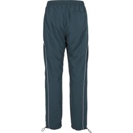 Urban Classics Herren Jogginghose "Urban Classics Piped Panel Trackpants", blau, Gr. L, gestreift, 100% Polyester, Hosen