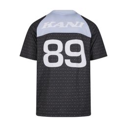 Karl Kani Herren T-Shirt "Karl Kani Karl Kani Sport Monogram Aop Trikot"schwarz, lightblau, Gr. XXL, bedruckt, 100% Polyester, Shirts