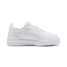 Puma M&auml;dchen Sneaker "SHUFFLE DOWNTOWN LO JR", Gr. 37, wei&szlig;, Synthetik, Schuhe, f&uuml;r sportliche und l&auml;ssige Looks, mit Schn&uuml;rverschluss