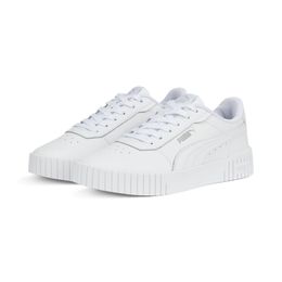 Puma Damen Sneaker "CARINA 2.0", Gr. 36, wei&szlig;, Leder, Schuhe, aus Leder, mit Schn&uuml;rung, mit SOFTFOAM+ Innensohle