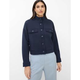 Brax Damen Funktions-Kapuzensweatjacke "Style BRIS L"navy, Gr. 44, 73% Baumwolle, 20% Polyester, 7% Elasthan, Sweatjacken