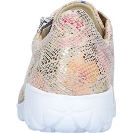 Waldl&auml;ufer WALDL&Auml;UFER Damen Schn&uuml;rschuh "HAVY", Gr. 5ros&eacute; multicolor, Textil, Veloursleder, Reptilienpr&auml;gung, Schuhe, Sneaker, Halbschuh, Freizeitschuh in