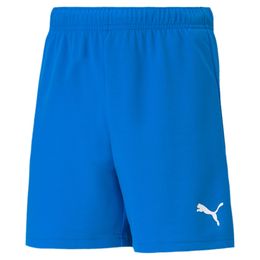 Puma Kinder Trainingsshorts "TEAMRISE SHORT JR", blau, Gr. 152, unifarben, Netz, Obermaterial: 100% Polyester, Hosen, mit DryCELL Technologie,