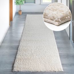 Hochflor-Teppich OTTO HOME, B:67cm H:45mm L:230cm, beige, Kunstfaser, Teppiche, "Viva Shaggy, in Standard- und Premium-Qualit&auml;t, 30 mm oder 45 mm