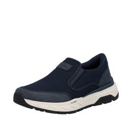 Rieker Herren Slip-On Sneaker, Gr. 46nachtblau, Lederimitat, Textil, unifarben, Schuhe, Slipper, Schlupfschuh, Halbschuh, Freizeitsneaker mit