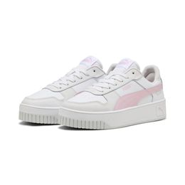 Puma Damen Sneaker "CARINA STREET", Gr. 41, wei&szlig;, Leder, unifarben, Schuhe, mit leicht erh&ouml;htem Plateau, Innenmaterial aus Textil