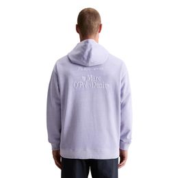 Marc O'Polo Herren Hoodie, lila, Gr. XL, MARC O'POLO DENIM, Sweatware, Obermaterial: 100% Baumwolle, Sweatshirts, relaxed fit, gro&szlig;e R&uuml;ckenstickerei