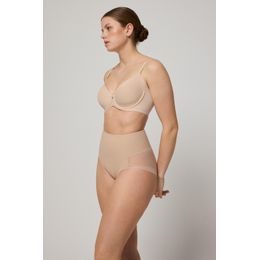 YSABEL MORA Damen Shapingpants, Gr. Lbeige, Microfaser, Obermaterial: 73% Polyamid, 27% Elasthan, clean, leicht transparent, unifarben, Unterhosen,