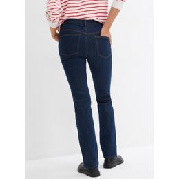 bonprix Damen Umstandsjeans, blau, Gr. 34, Abriebeffekte, unifarben, Denim/Jeans, Obermaterial: 82% Baumwolle, 17% Polyester, 1% Elasthan. Einsatz: