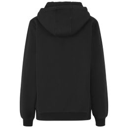 MISS TEE Damen Kapuzenpullover "Miss Tee Just Another EMB Fluffy Hoody", schwarz, Gr. M, unifarben, 100% Baumwolle, Pullover