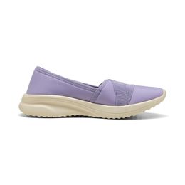 Puma Damen Sneaker "ADELINA 2", Gr. 42,5lila luster, Puma wei&szlig;, Textil, Schuhe, mit minimalistischer Silhouette, flexibles Obermaterial aus Textil