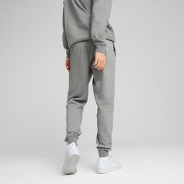 Puma Herren Trainingshose "ESS NO 1 LOGO SWEATPANTS FL CL", grau, Gr. XL, unifarben, Fleece, Obermaterial: 66% Baumwolle, 34% Polyester, Hosen, mit