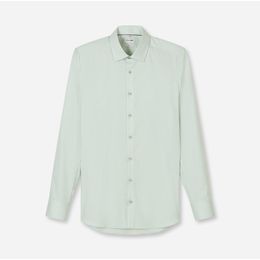 OLYMP Herren Langarmhemd "Level Five", gr&uuml;n, Gr. 44, Web, Obermaterial: 97% Baumwolle, 3% Elastolefin, Hemden, Under-Button-down-Kragen,