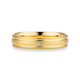 Phoenix PH&Ouml;NIX Damen Trauring "Schmuck Partnerring Ehering Verlobungsring Freundschaftsring", 54, 0,1 SI = kleine Einschl&uuml;sse mit Brillant, Silber 925