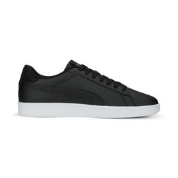 Puma Damen Sneaker "SMASH 3.0 L", Gr. 40, schwarz, Leder, unifarben, Schuhe, mit sportlicher Optik, mit leicht profilierter Gummilaufsohle