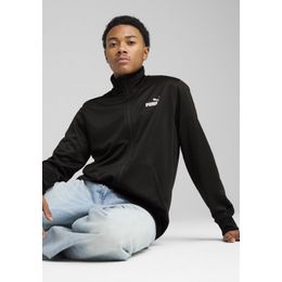 Puma Herren Trainingsjacke "ESS NO 1 LOGO POLY TRACK JACKET", schwarz, Gr. M, unifarben, Piqu&eacute;, Obermaterial: 100% Polyester, Jacken, mit