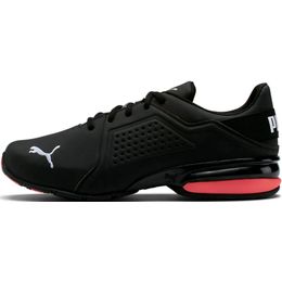Puma Herren Sneaker "VIZ RUNNER", Gr. 44Puma schwarz, Puma wei&szlig;, Synthetik, Schuhe, f&uuml;r sportliche Aktivit&auml;ten, mit Gummilaufsohle, mit Schn&uuml;rung