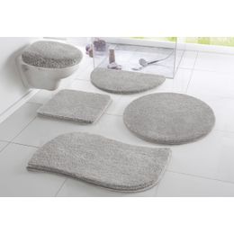 Badematte OTTO HOME, H:32mm, grau, Kunstfaser, Badematten, "Merida, Badvorleger, Badezimmer Teppich", Badteppich, Uni Farben, rechteckig, rund & als