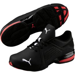 Puma Herren Sneaker "VIZ RUNNER", Gr. 40, schwarz, Synthetik, Schuhe, f&uuml;r sportliche Aktivit&auml;ten, mit Gummilaufsohle, mit Schn&uuml;rung