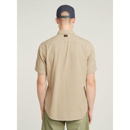 G-Star Raw G-STAR Herren Langarmshirt "Marine Slim Hemd", beige, Gr. L, Obermaterial: 50% Baumwolle, 50% Baumwolle, Shirts