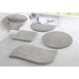 Badematte OTTO HOME, H:32mm, grau, Kunstfaser, Badematten, "Merida, Badvorleger, Badezimmer Teppich", Badteppich, Uni Farben, rechteckig, rund & als