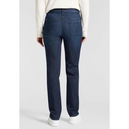 MAC Damen Slim-fit-Jeans "MELANIE"basic used wash, Gr. 44, unifarben, Denim/Jeans, Obermaterial: 90% Baumwolle, 8% Polyester, 2% Elasthan, Jeans, mit
