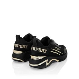 Plein Sport Damen Sneaker "Running-Sneaker", Gr. 35, schwarz, Schuhe