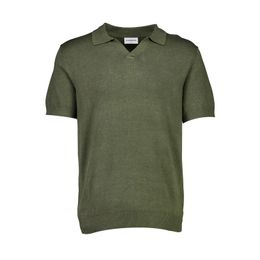 LINDBERGH Herren Poloshirt "Poloshirt Slim Fit", gr&uuml;n, Gr. XL, unifarben, Obermaterial: 80% Viskose, 20% Nylon, Shirts