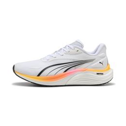 Puma Herren Laufschuh "ELECTRIFY NITRO 4", Gr. 47, wei&szlig;, Synthetik, Schuhe, mit atmungsaktivem Mesh-Obermaterial, mit herausnehmbarer Innensohle