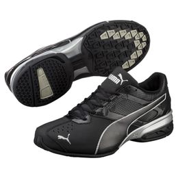 Puma Herren Sneaker "TAZON 6 FM", Gr. 42, schwarz, Synthetik, Schuhe, mit Schn&uuml;rung, mit SOFTFOAM+ D&auml;mpfung, herausnehmbare Innensohle