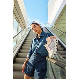 Rieker Damen Slip-On Sneaker, Gr. 38lindgr&uuml;n, lila, beige, Synthetik, Textil, unifarben mit Farbeins&auml;tzen, Schuhe, Schlupfschuh, Freizeitschuh,