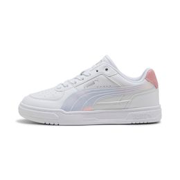 Puma M&auml;dchen Sneaker "CAVEN III HOLO 20 JR", Gr. 37, wei&szlig;, Synthetik, unifarben, Schuhe, sportlicher Stil, gepolstertes Fu&szlig;bett, Schn&uuml;rung