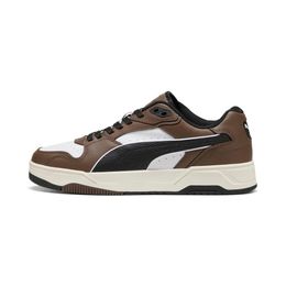 Puma Damen Sneaker "RBD BREAK LOW", Gr. 42,5Puma wei&szlig;, Puma schwarz, flat bronze, Leder, mehrfarbig, Schuhe, f&uuml;r sportlichen Streetstyle, mit