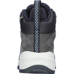 Waldl&auml;ufer WALDL&Auml;UFER Herren Trekkingschuh "H-DEAN", Gr. 12, grau, Textil, Veloursleder, kontrastfarbene Details, Schuhe, Outdoorschuh, Schn&uuml;rboots, Wanderschuh