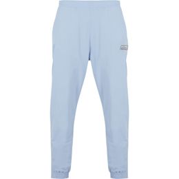 Karl Kani Herren Jogginghose "Karl Kani Sport Patch Essential Trackpants"light blau, Gr. M, unifarben, 100% Polyamid, Hosen