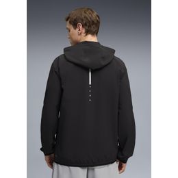 Puma Herren Kapuzensweatjacke "M PWRTRAIN STRETCH WOVEN JACKET", schwarz, Gr. XXL, Obermaterial: 87% Polyester, 13% Elasthan, Sweatjacken, mit